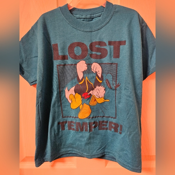 Disney | Shirts & Tops | Disney Parks Lost Temper Donald Duck Tee ...